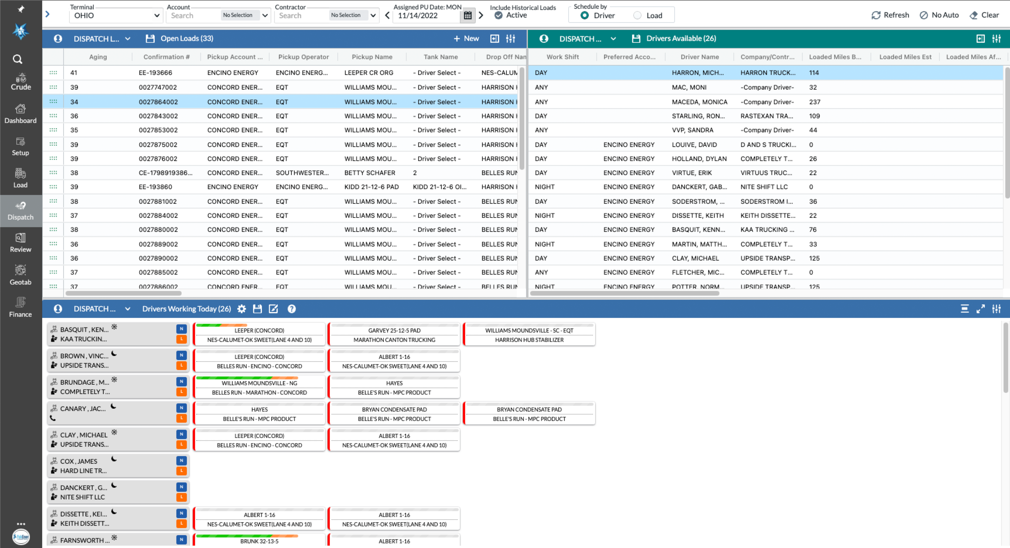 Bulk Commodity Transportation Software | PakEnergy Transportation